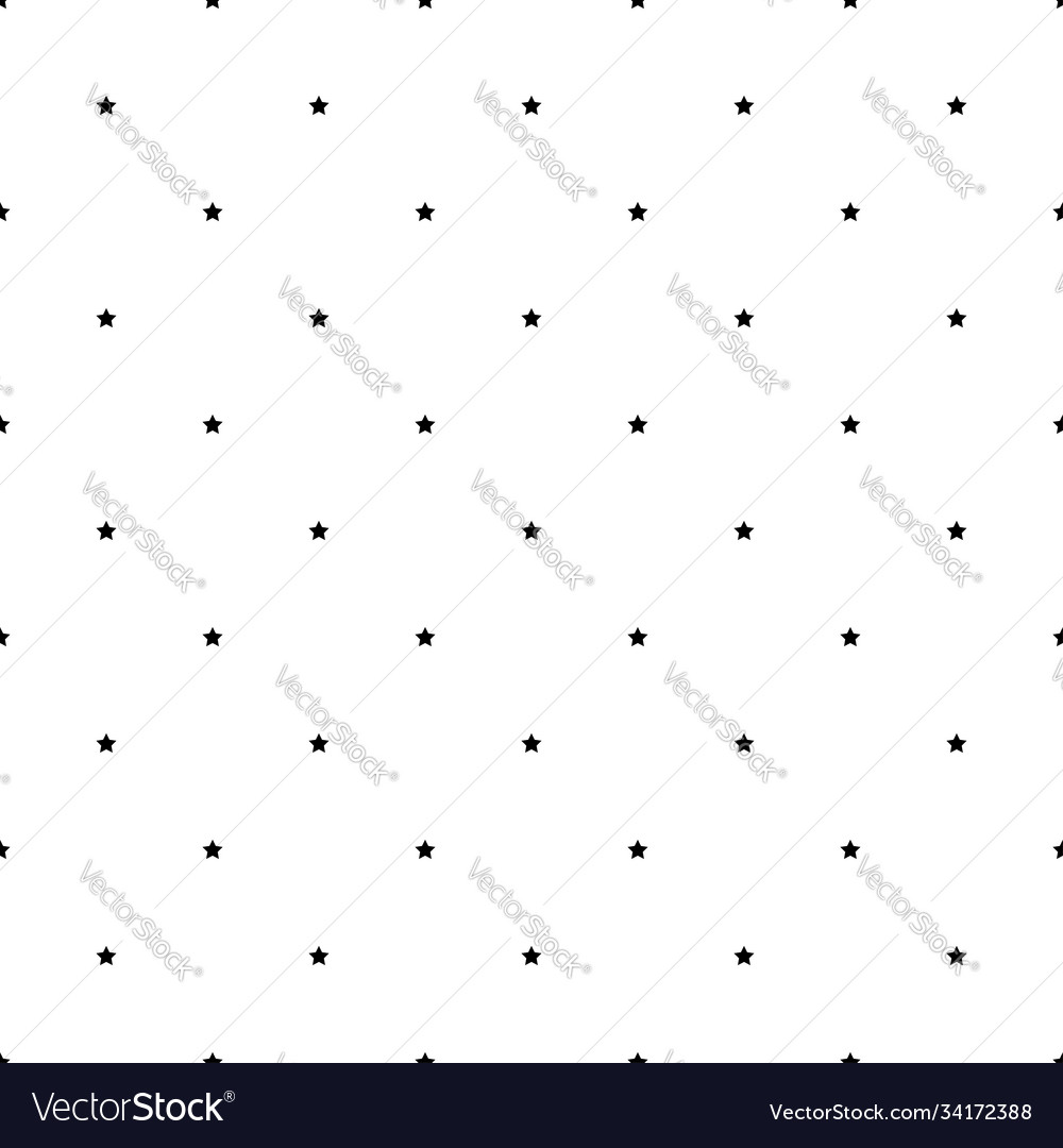 Starry repeatable seamless star pattern star Vector Image