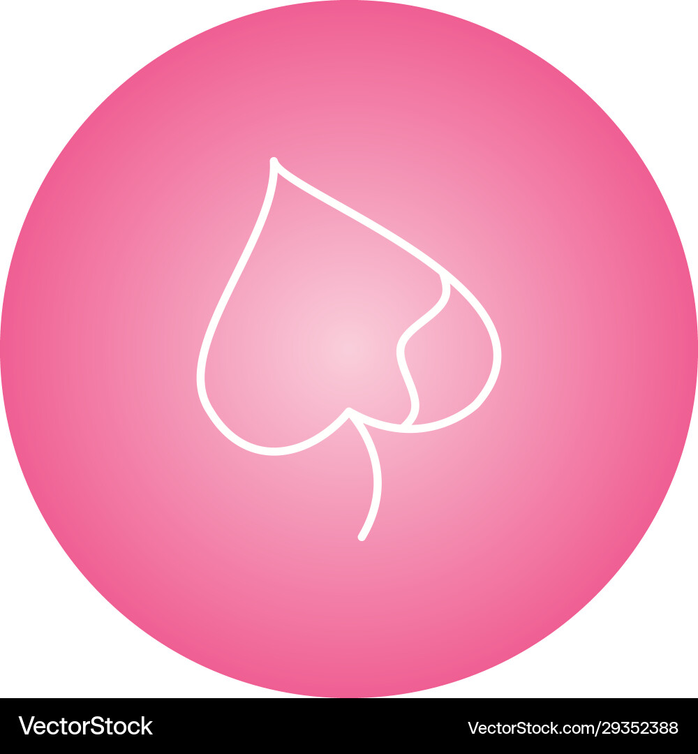 Unique broken leaf line icon Royalty Free Vector Image