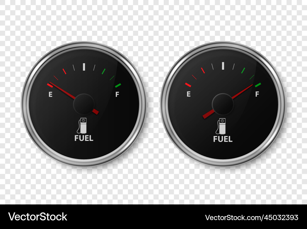 3d realistic silver metallic gas fuel tank Vector Image