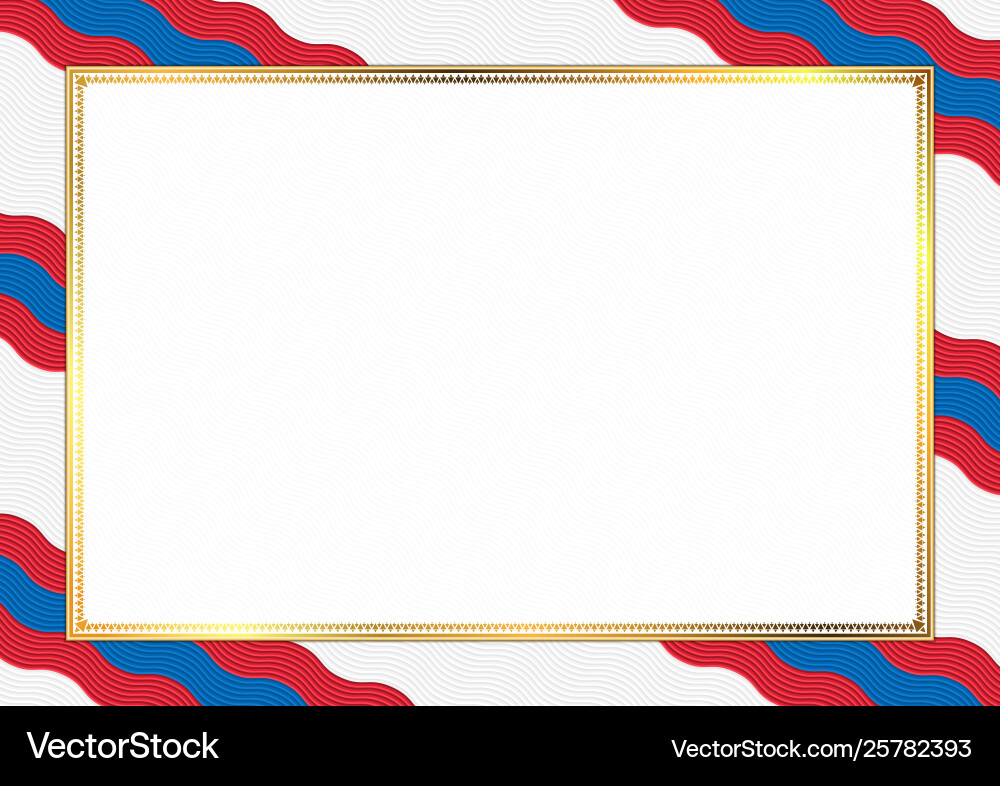 Border made with mongolia national colors Vector Image