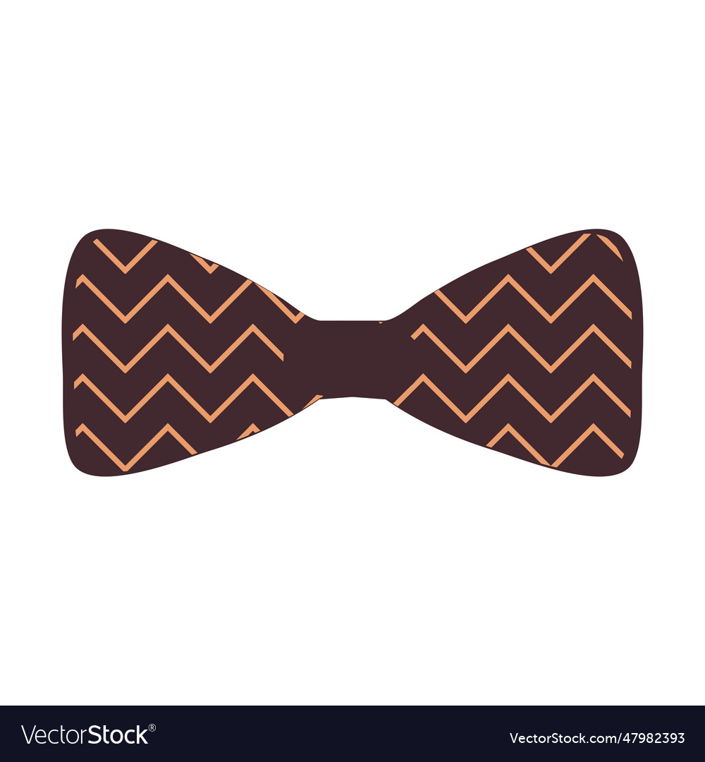 Bow tie 02 gentleman colorful hipster icon Vector Image