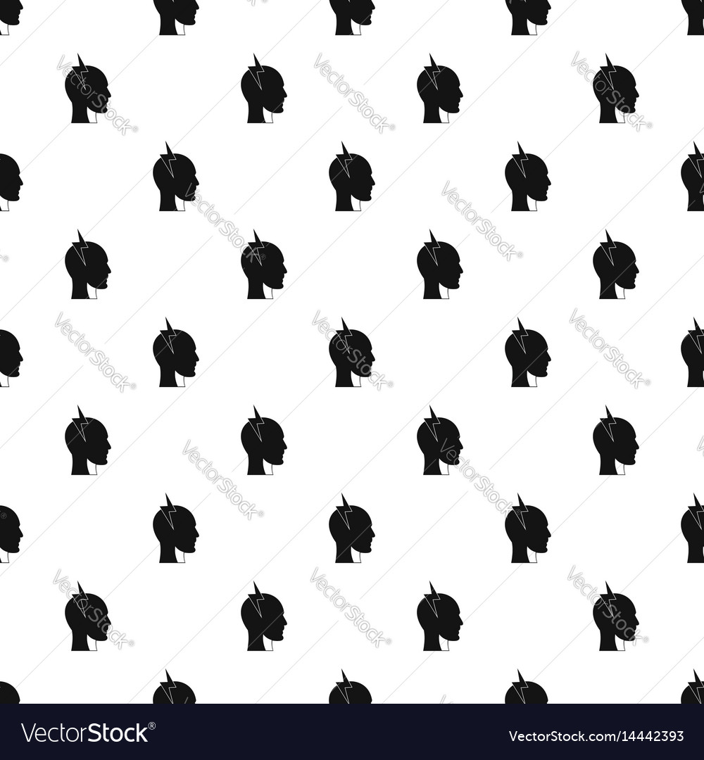 Gears in human head pattern Royalty Free Vector Image