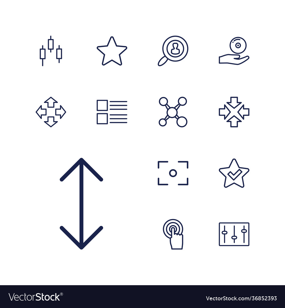 Interface icons Royalty Free Vector Image - VectorStock