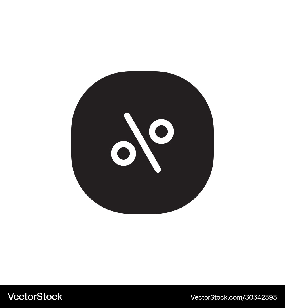 Percent and mathematics icon perfect Royalty Free Vector