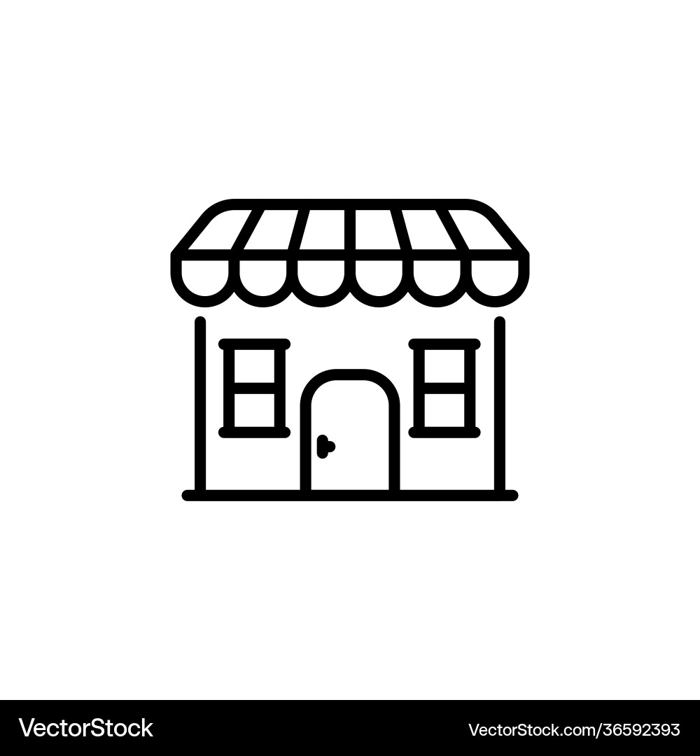 Retail shop icon in logotype Royalty Free Vector Image