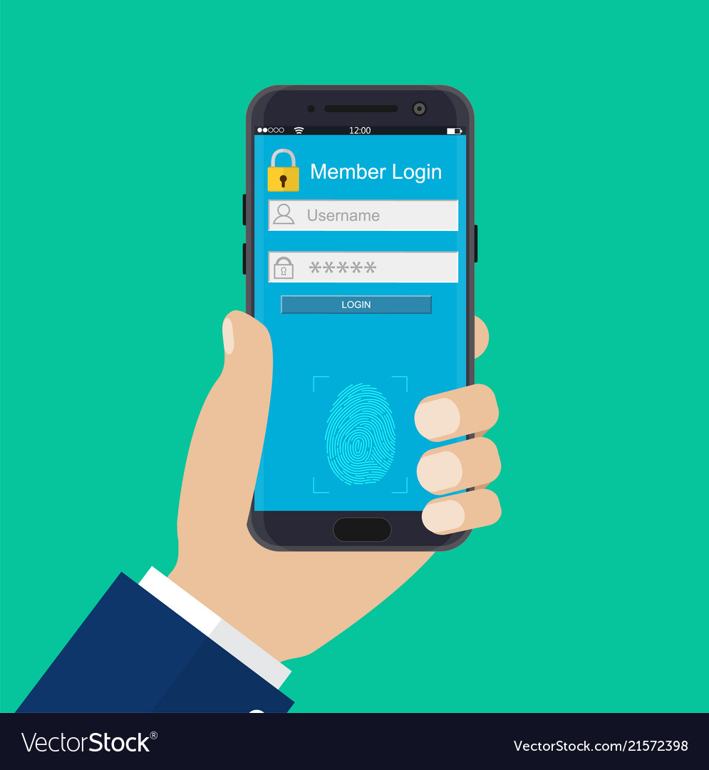 Hands with smartphone unlocked Royalty Free Vector Image Hands with smartphone unlocked Royalty Free Vector Image