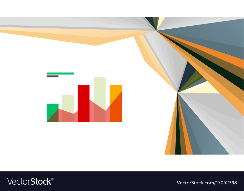 Modern triangle presentation template Royalty Free Vector