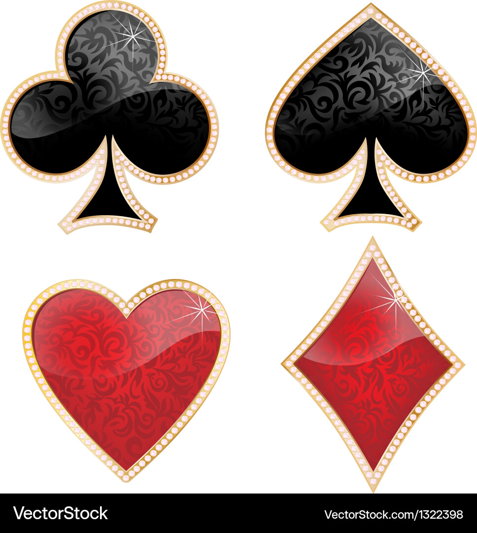 Playing card decorated with brilliants and texture