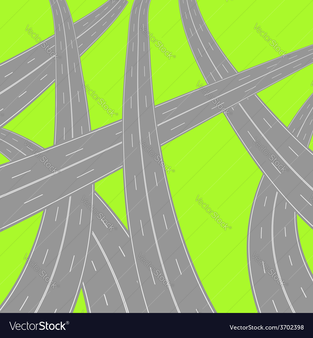 Roads Royalty Free Vector Image - VectorStock