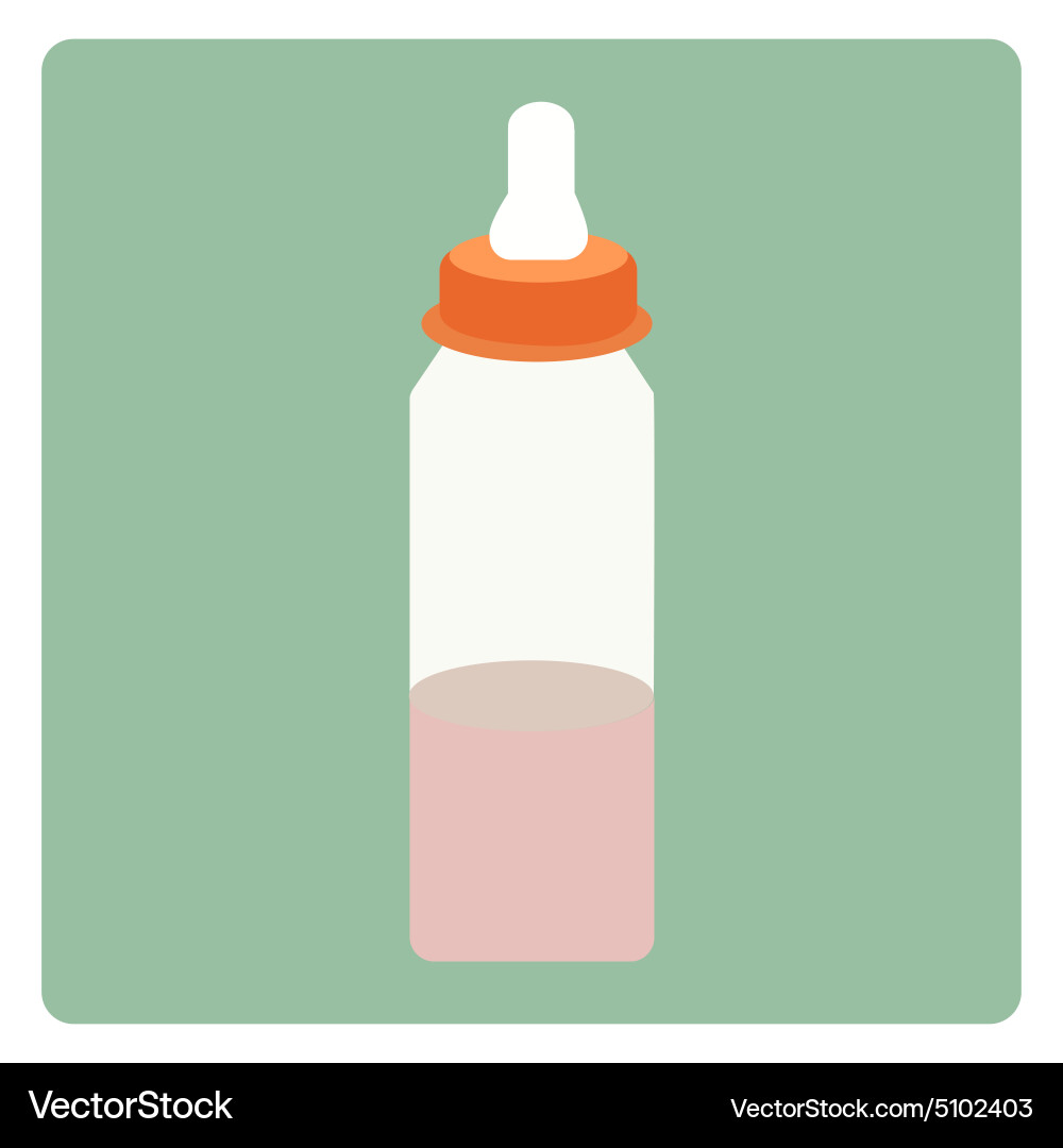 Baby milk in bottle Royalty Free Vector Image - VectorStock