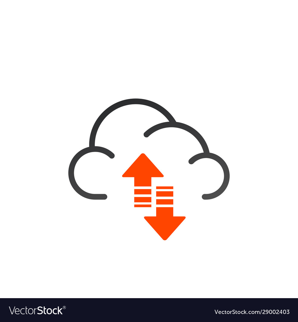 Data cloud icon backup and restore sign Royalty Free Vector Data cloud icon backup and restore sign Royalty Free Vector