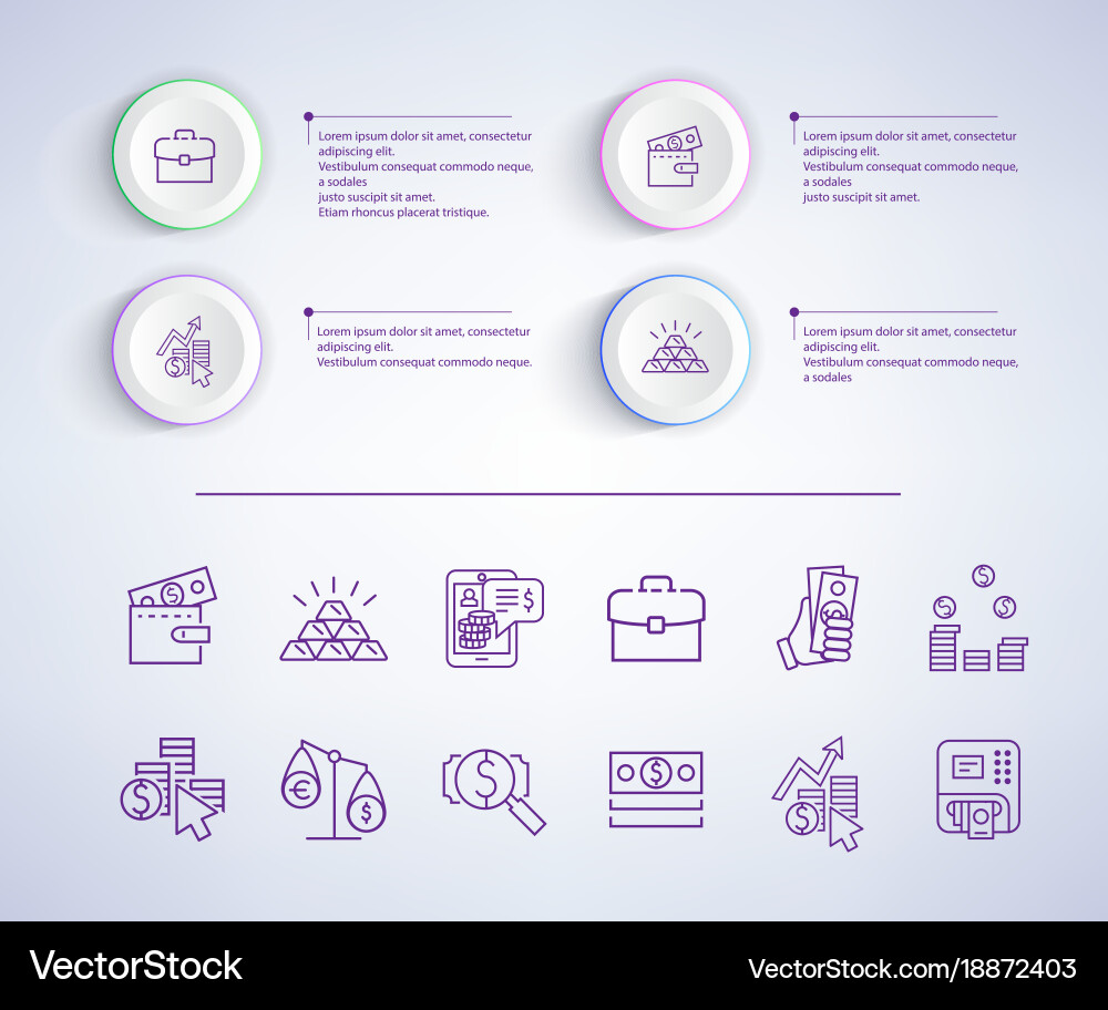 E Commerce Infographic Royalty Free Vector Image