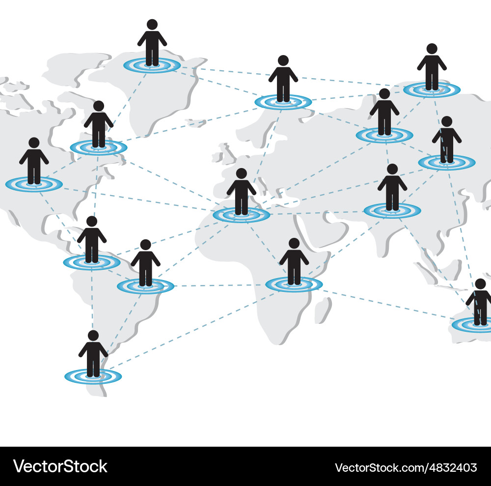 Network design Royalty Free Vector Image - VectorStock