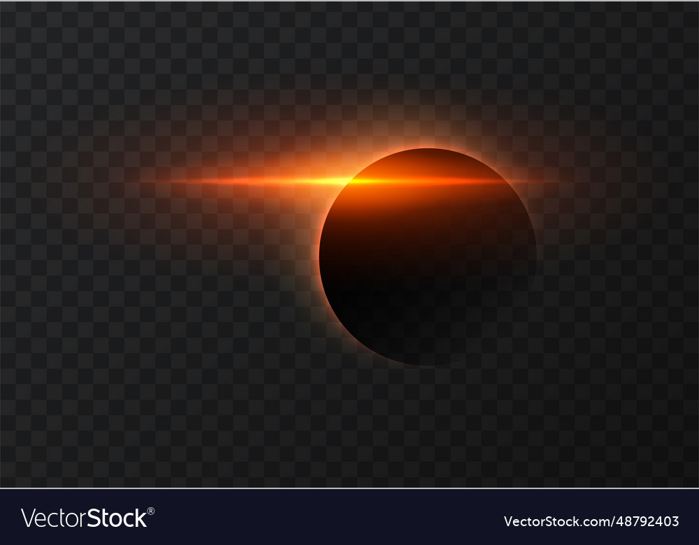 Sun eclipse Royalty Free Vector Image - VectorStock
