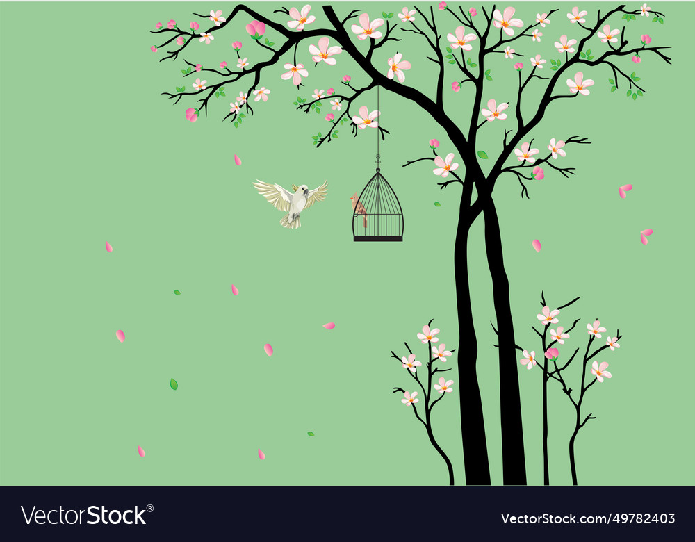 Tree brids Royalty Free Vector Image - VectorStock
