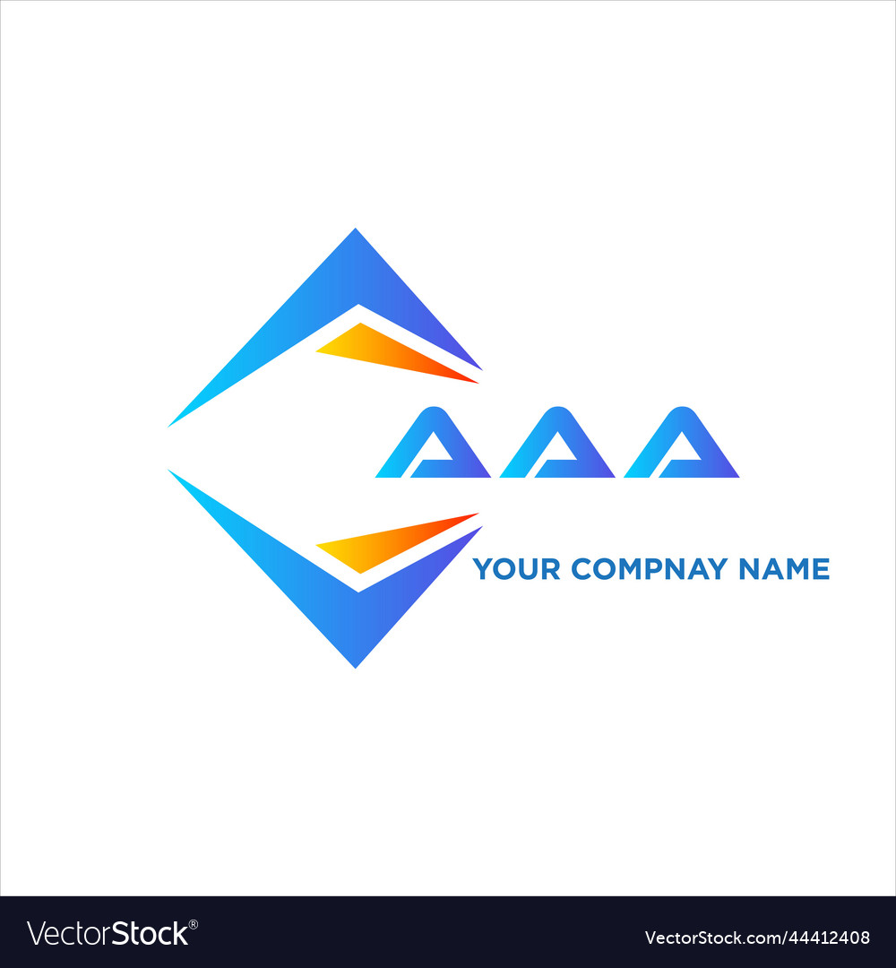 Aaa abstract technology logo design on white Vector Image