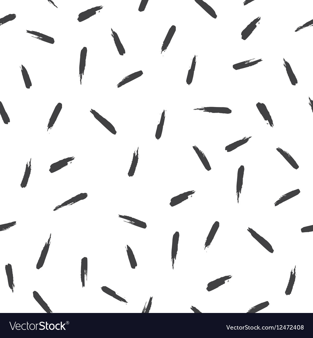 Abstract paint strokes seamless pattern Royalty Free Vector