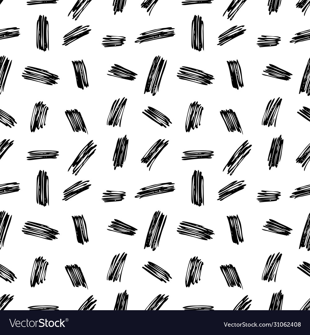 Abstract seamless hand-drawn pattern Royalty Free Vector