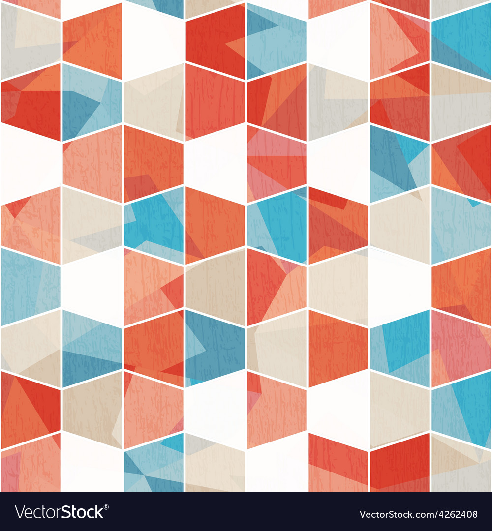Colored cell seamless pattern Royalty Free Vector Image