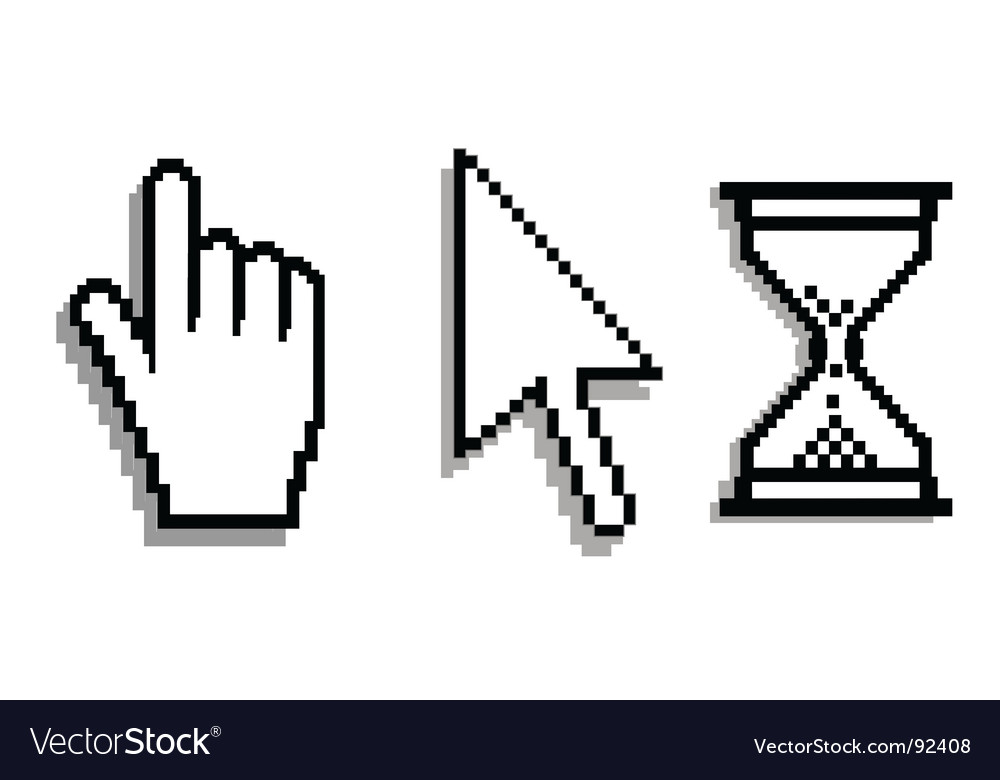 Computer Cursors Royalty Free Vector Image VectorStock