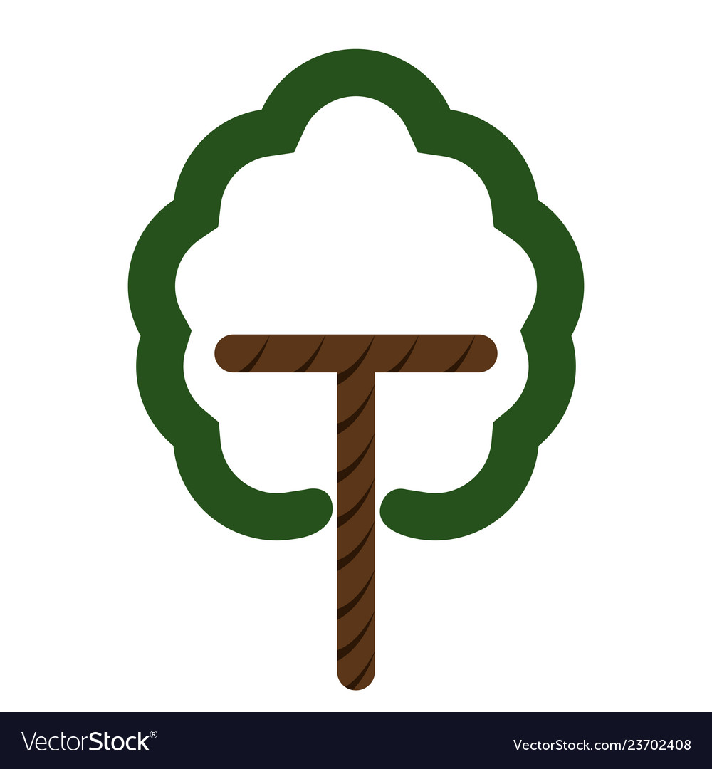 Isolated abstract tree icon Royalty Free Vector Image