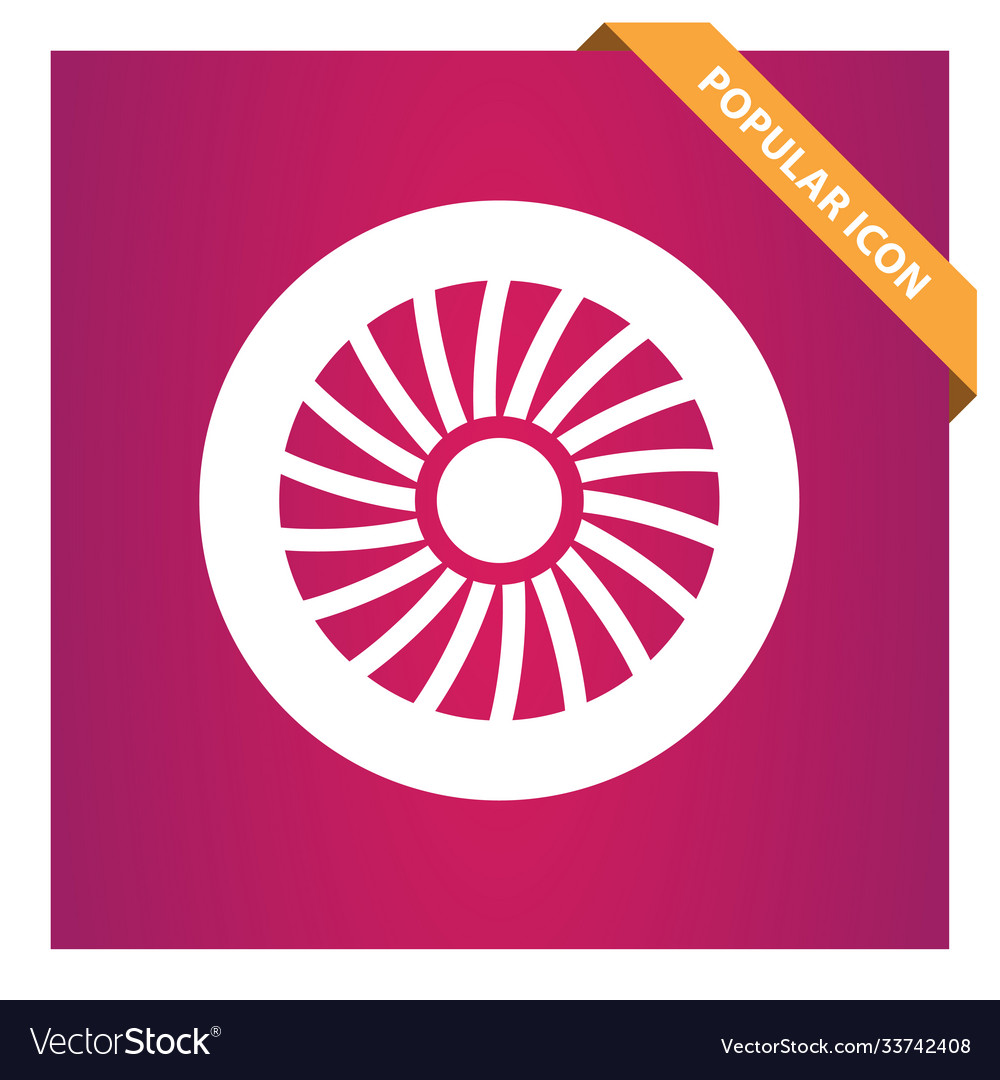 Jet engine icon Royalty Free Vector Image - VectorStock