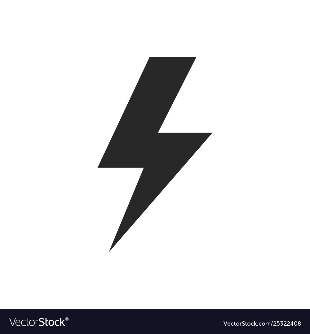 Lightning icon Royalty Free Vector Image - VectorStock