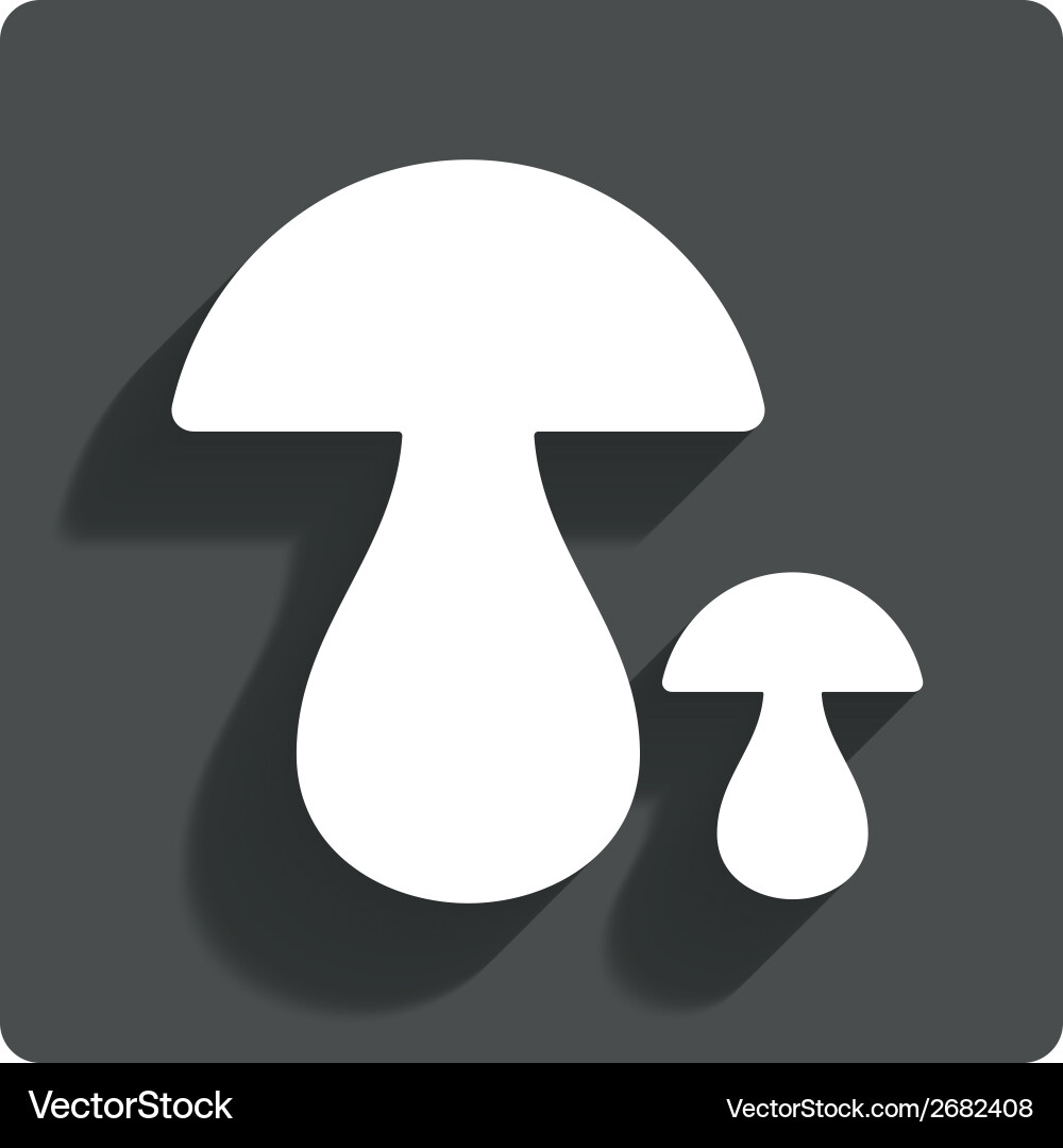 Mushroom sign icon boletus symbol Royalty Free Vector Image