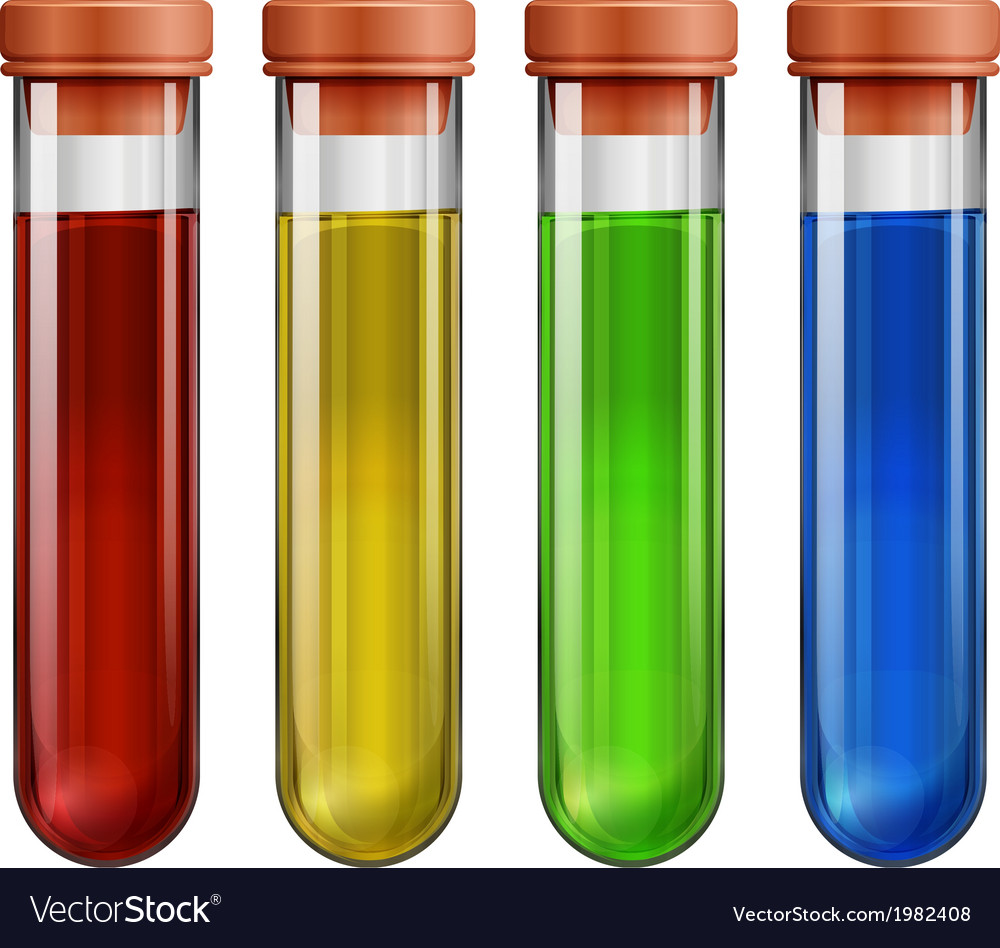 Test tubes Royalty Free Vector Image - VectorStock