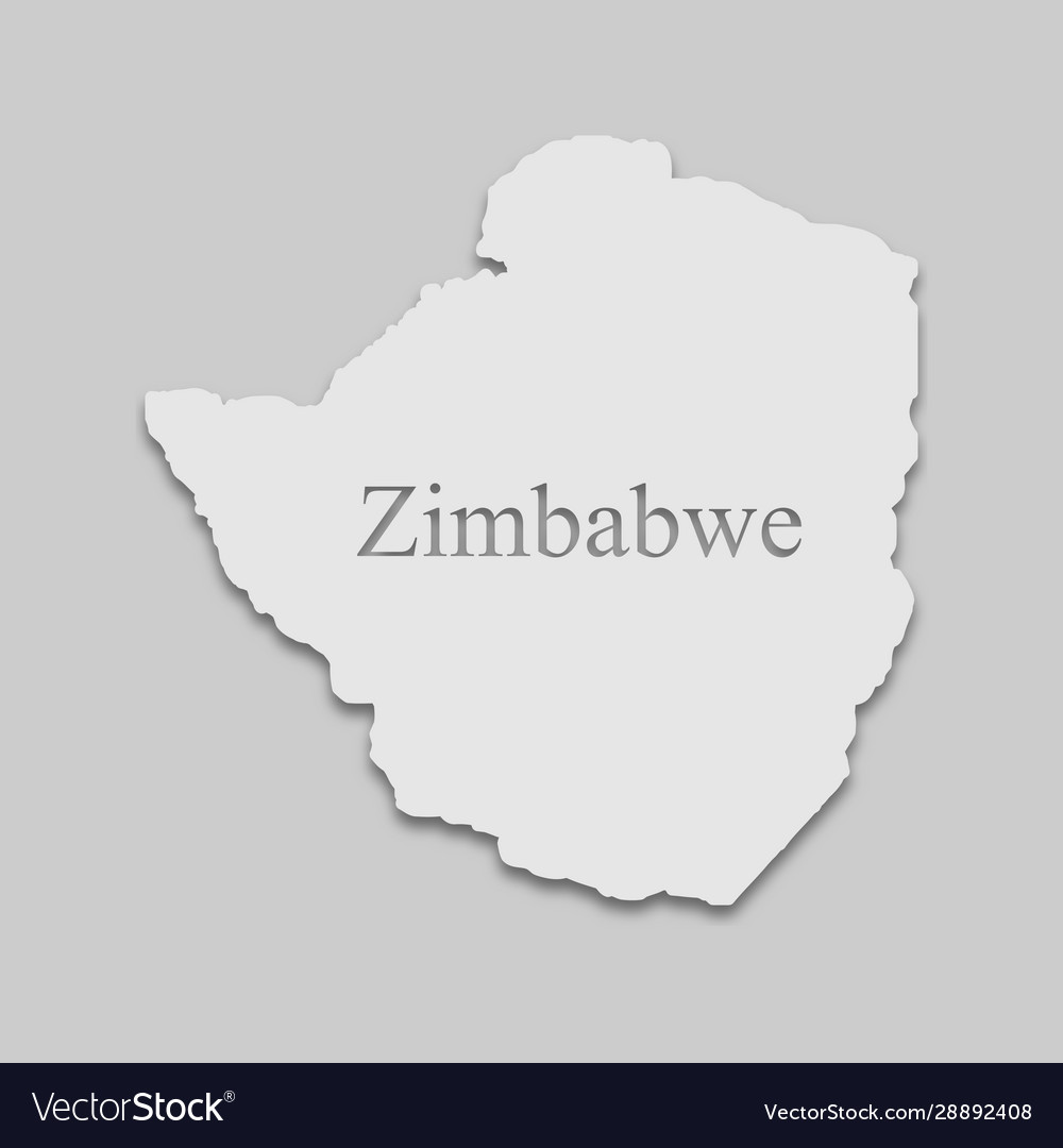 Zimbabwe map Royalty Free Vector Image - VectorStock