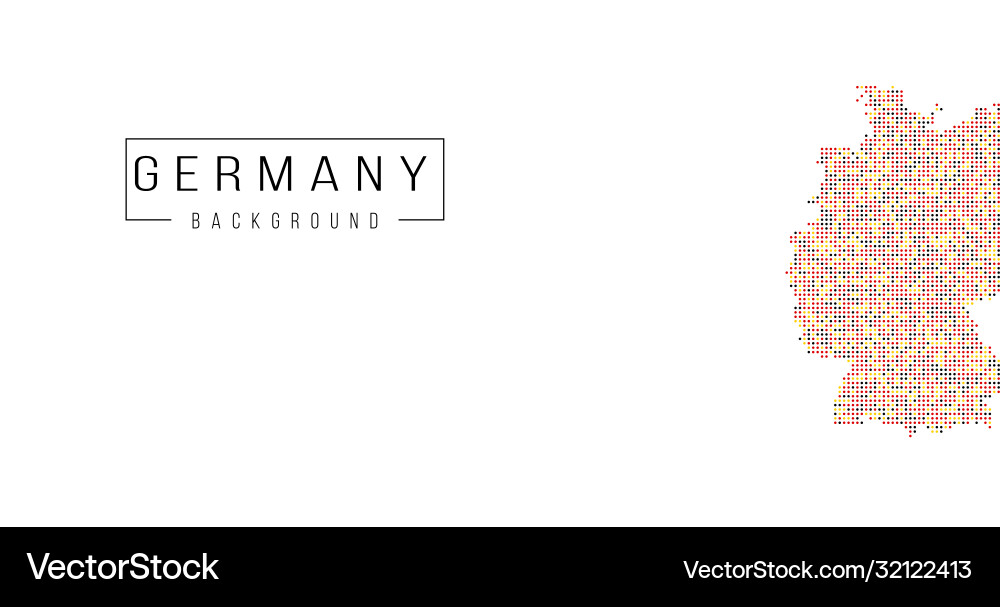Germany country map background made from abstract Vector Image