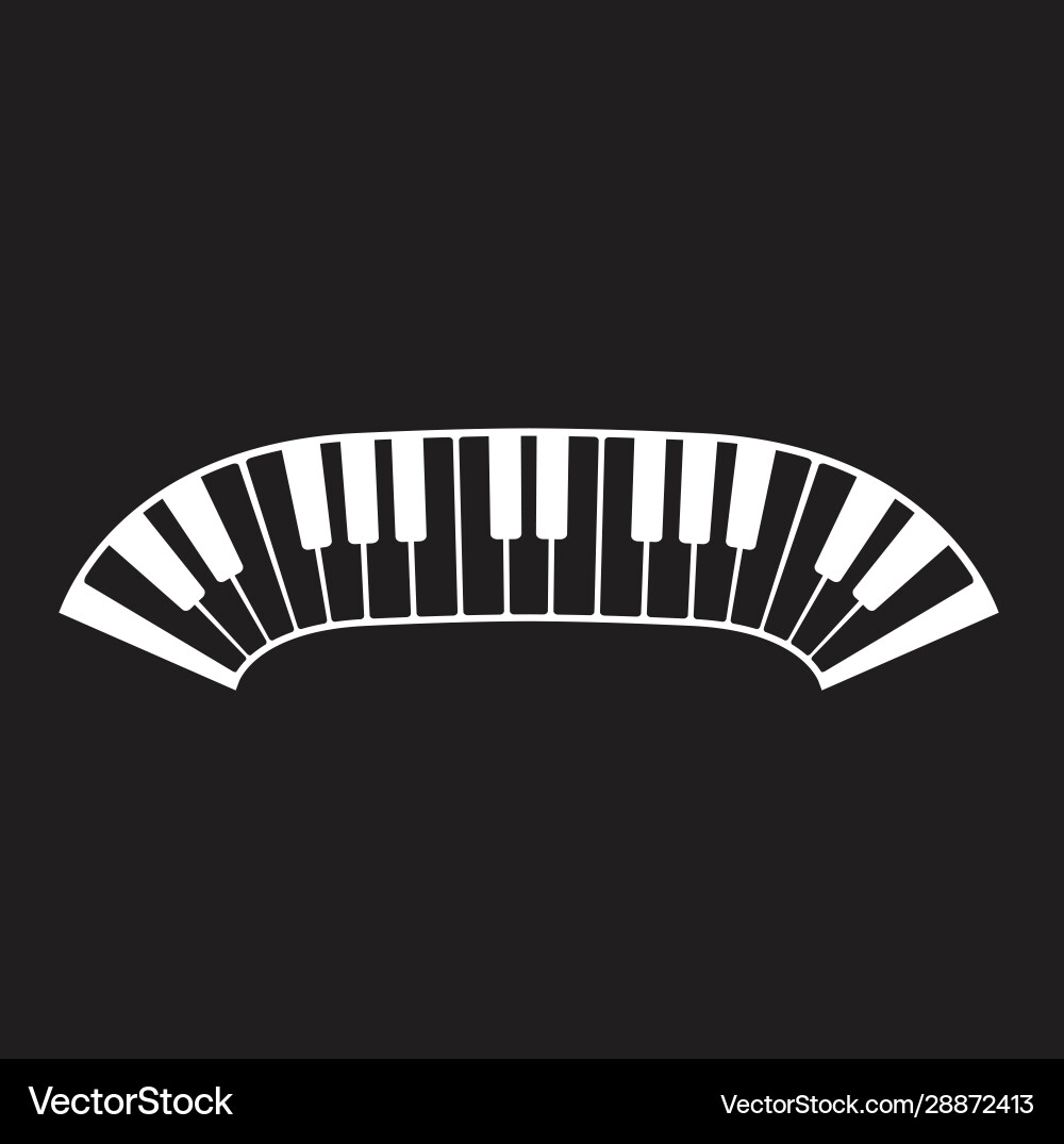 Keyboard piano musical instrument Royalty Free Vector Image