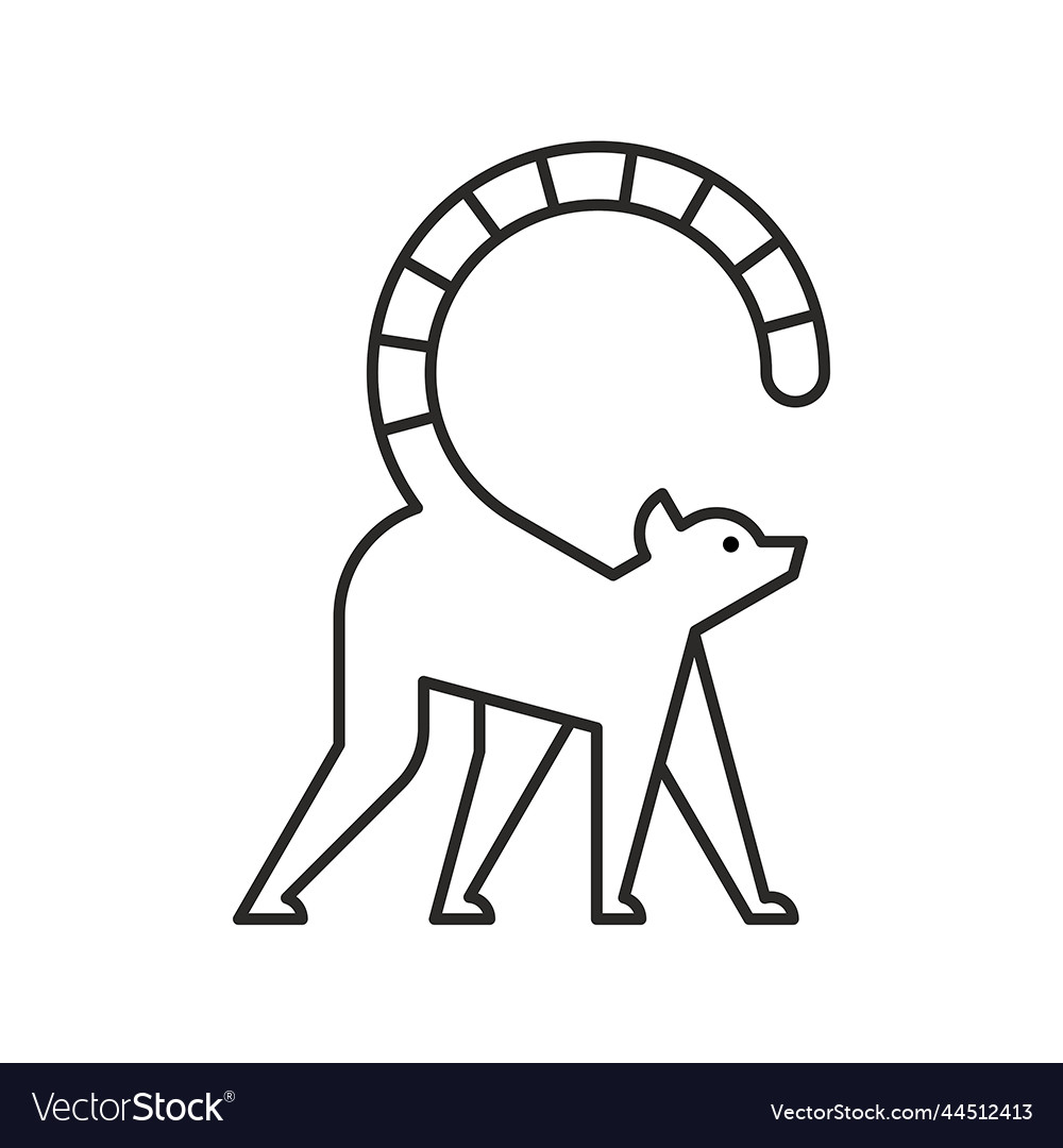 Lemur logo Royalty Free Vector Image - VectorStock