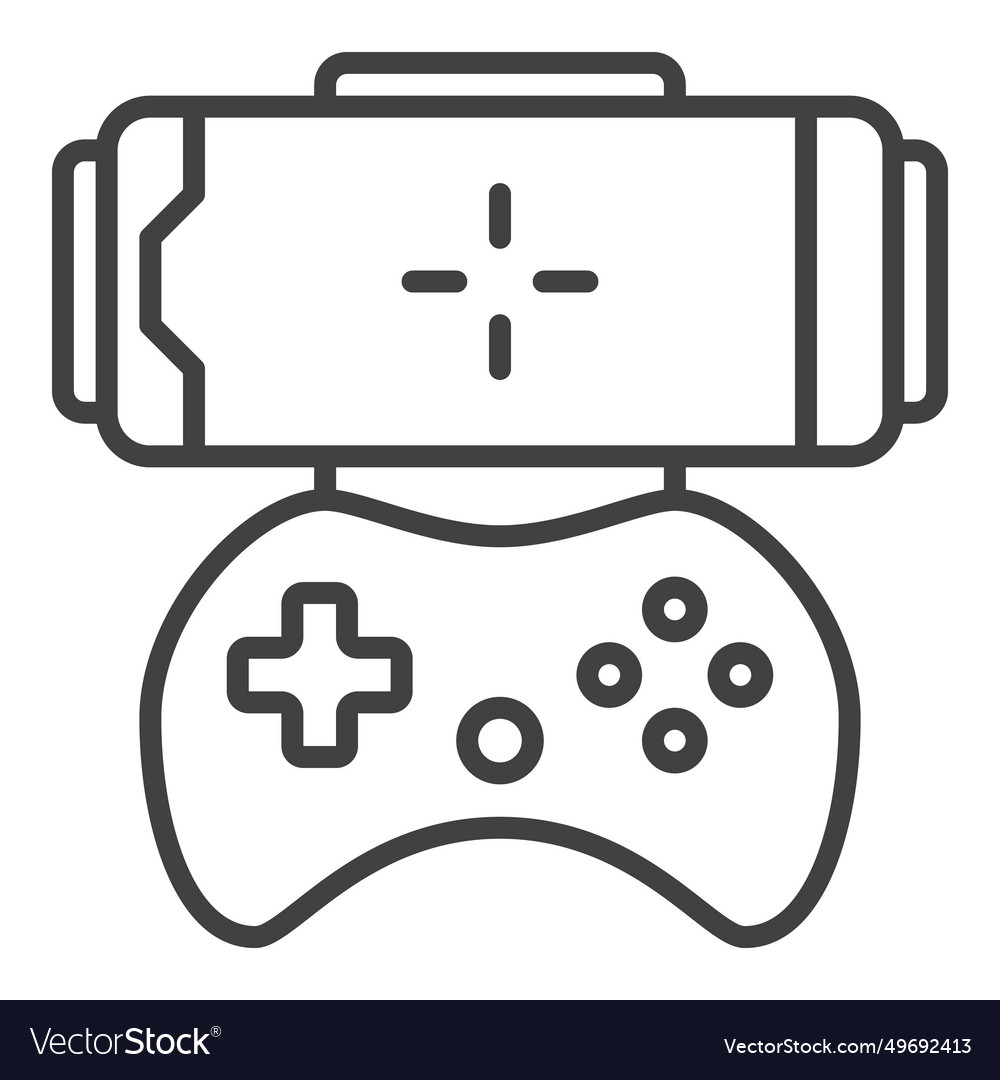 Smartphone Game Controller Phone Gamepad Icon Vector Image