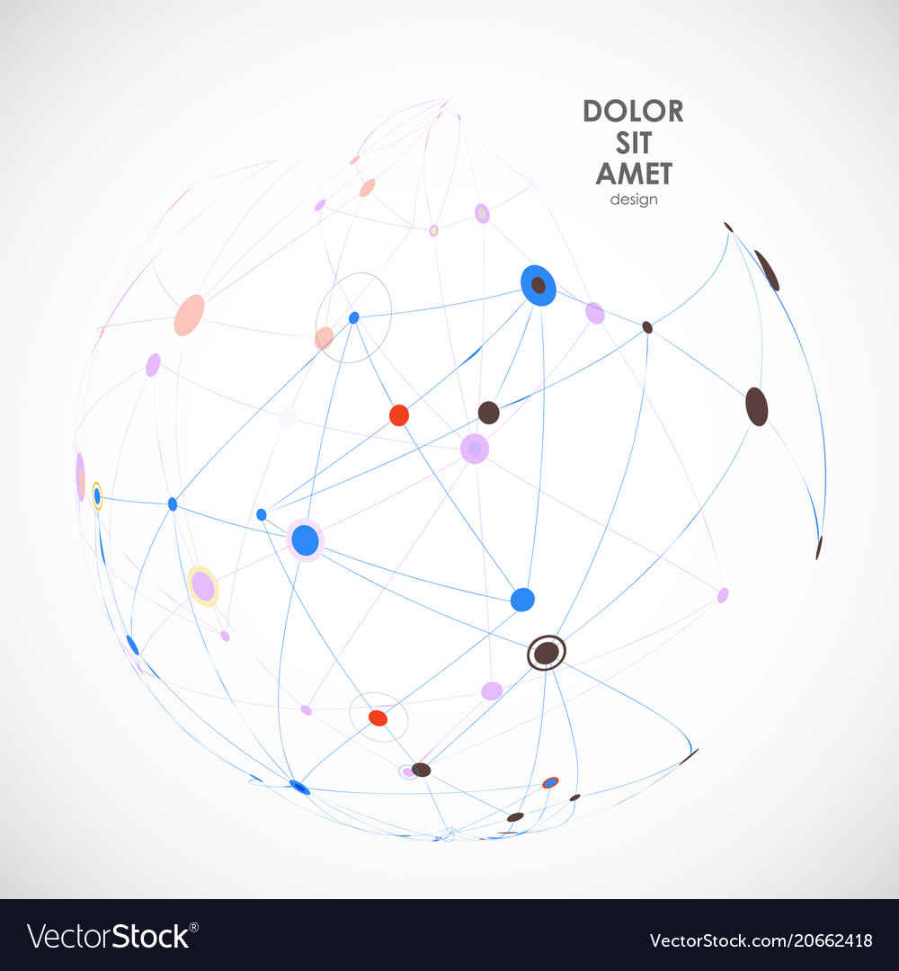 Abstract connect circle with molecular Royalty Free Vector Abstract connect circle with molecular Royalty Free Vector