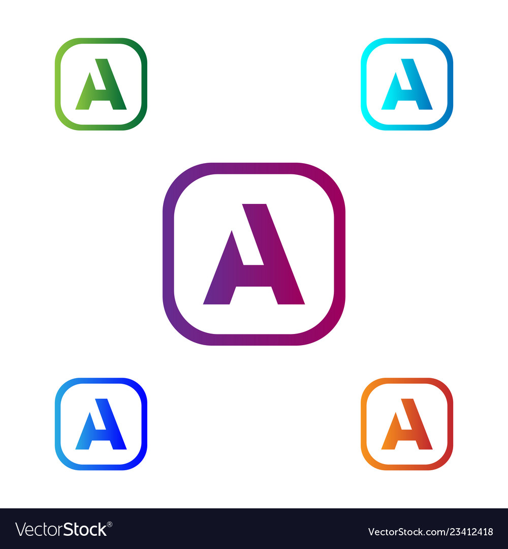 Letter a abstract creative logo template Vector Image Letter a abstract creative logo template Vector Image