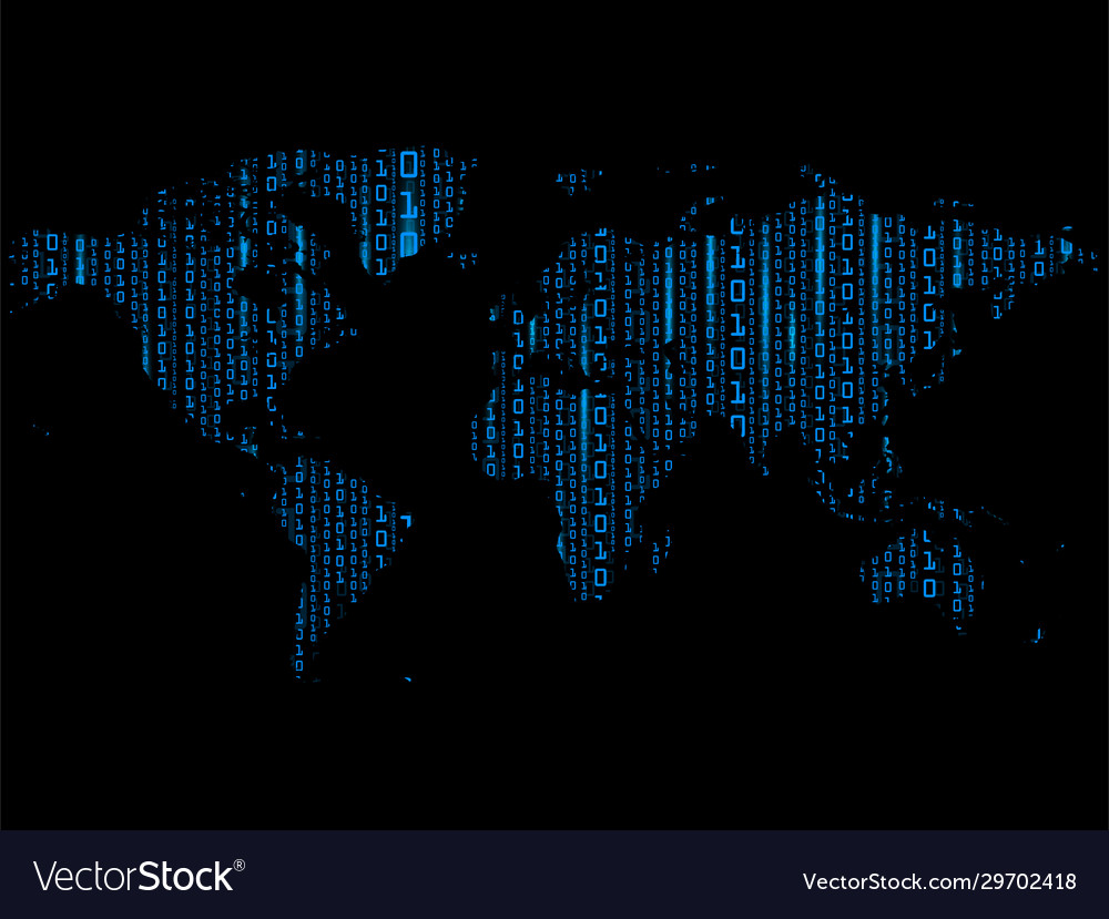 Map world with countries borders Royalty Free Vector Image