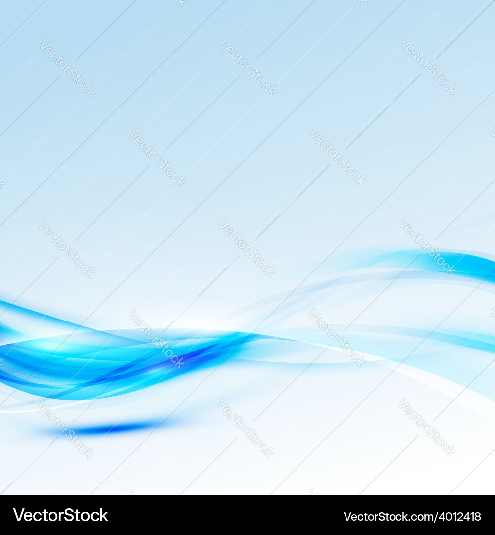 Modern abstract bright sparkle blue swoosh Vector Image