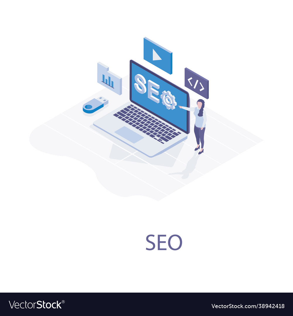 Search engine optimization Royalty Free Vector Image