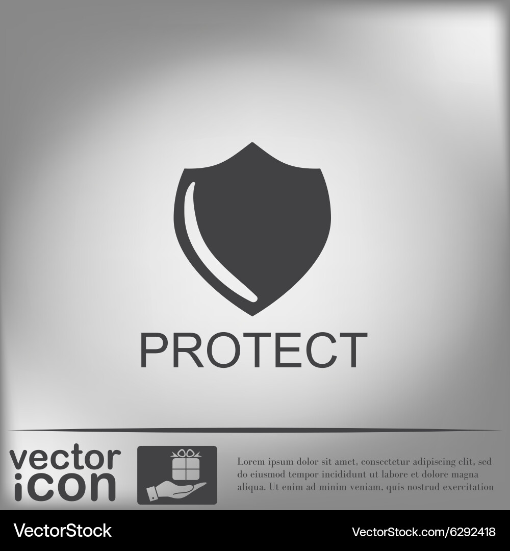 Shield a symbol of protection Royalty Free Vector Image