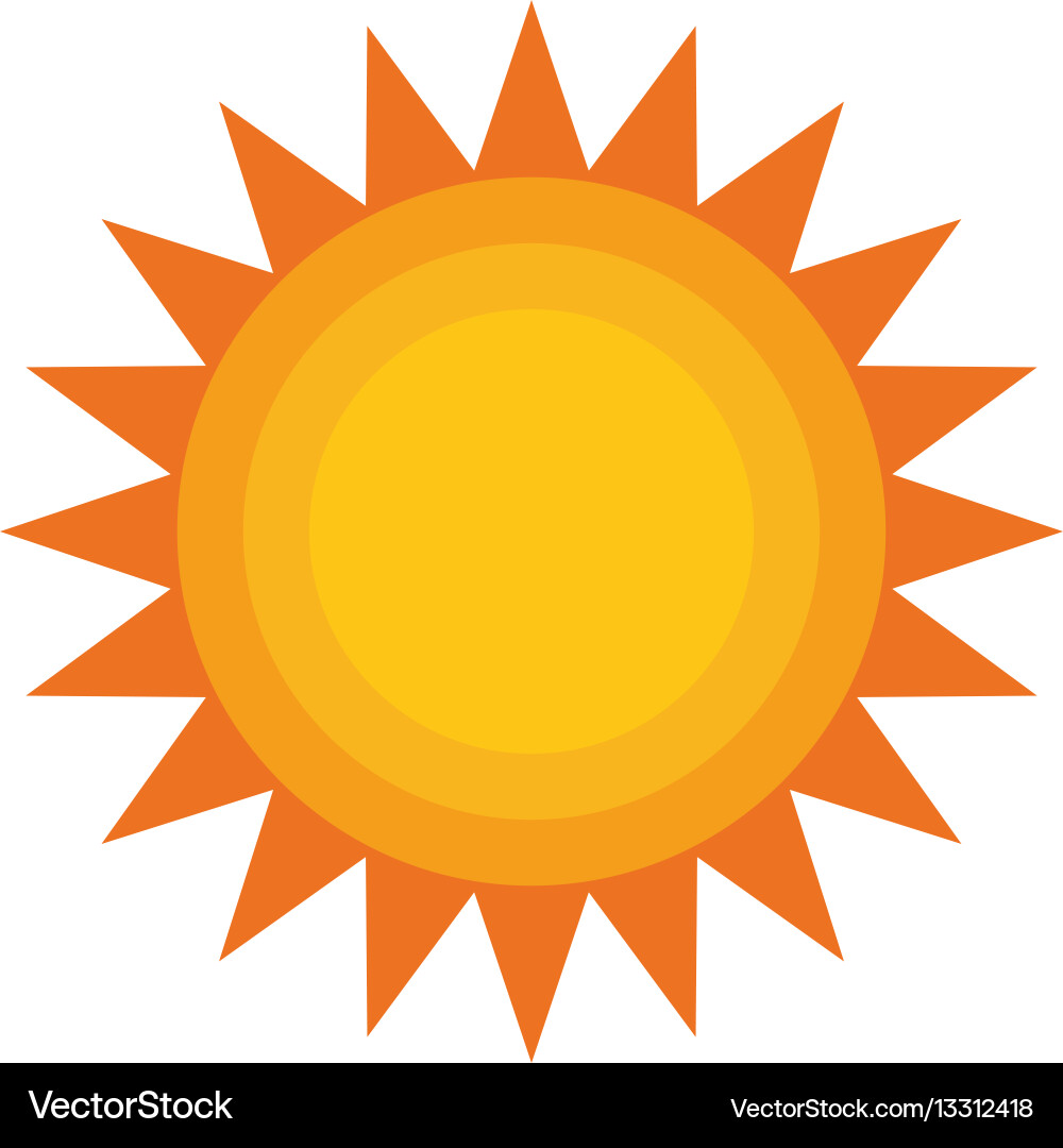 Sun icon image Royalty Free Vector Image - VectorStock