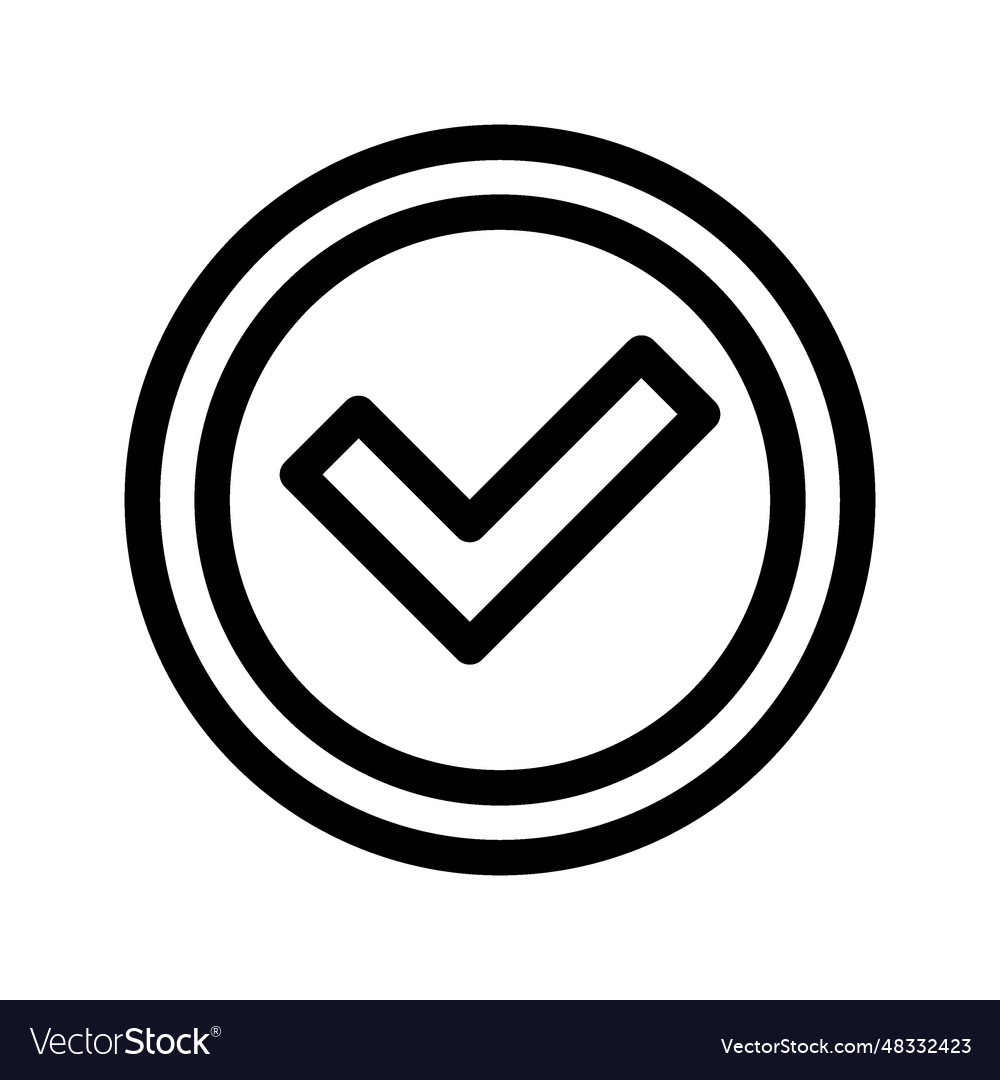 Accept icon Royalty Free Vector Image - VectorStock