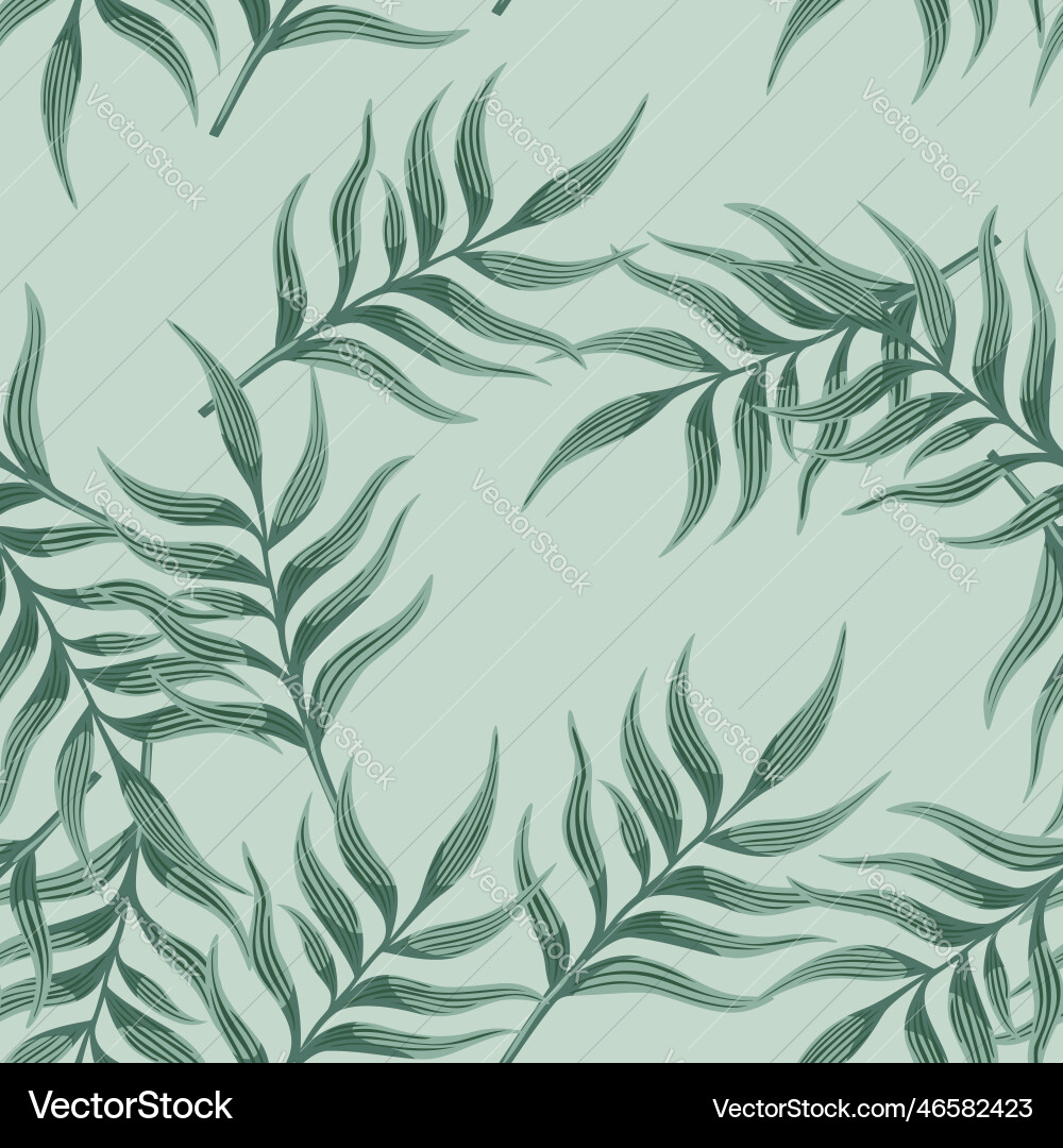 Fern leaf wallpaper abstract exotic plant Vector Image
