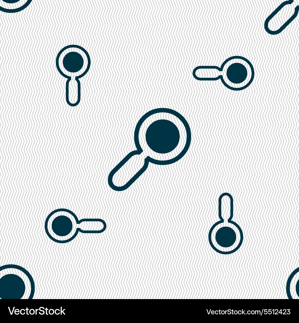 Magnifying glass zoom icon sign seamless pattern Vector Image