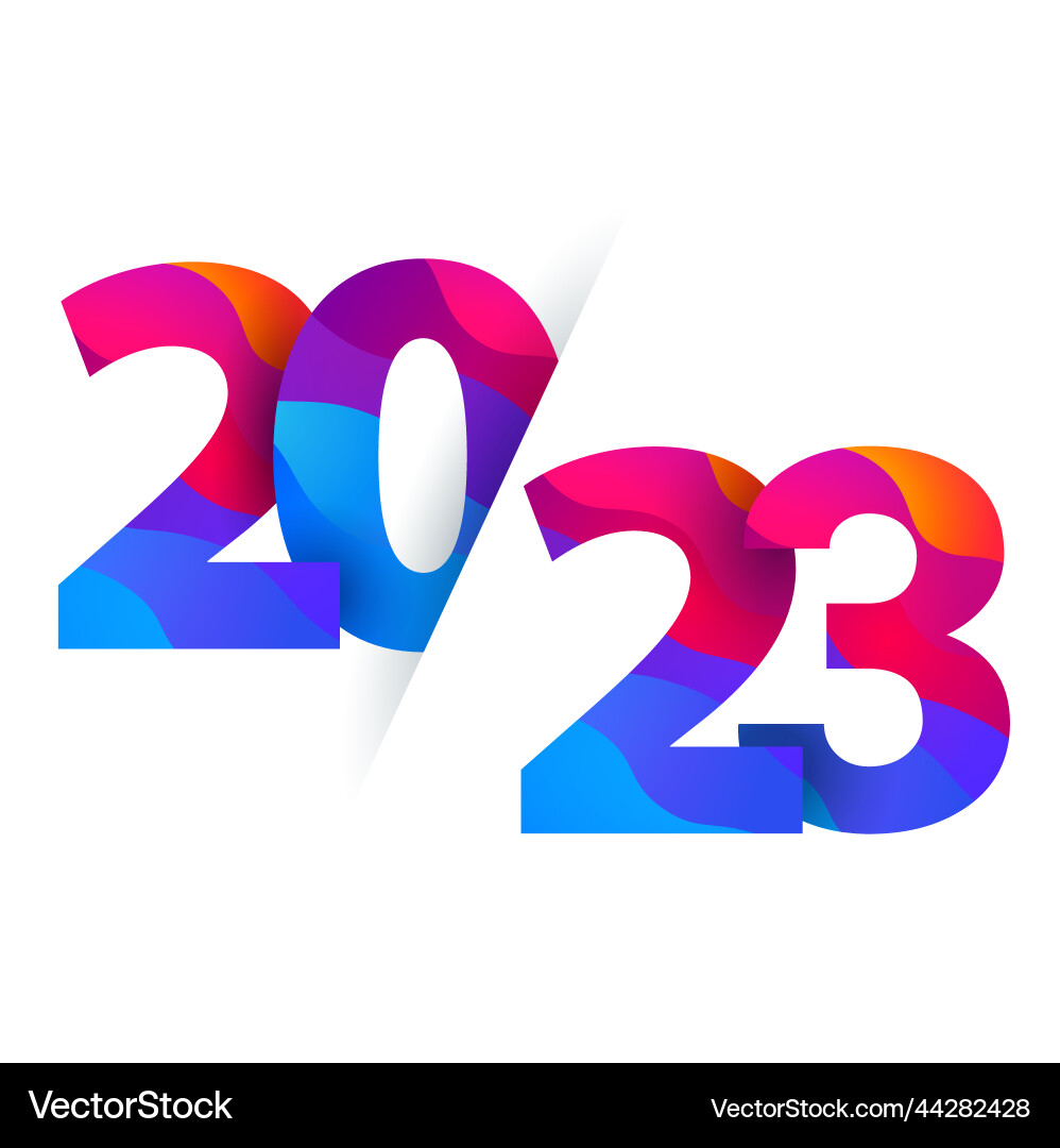 2023 new year banner Royalty Free Vector Image
