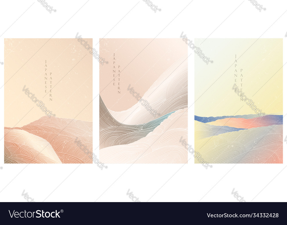 Abstract art background with line pattern Vector Image