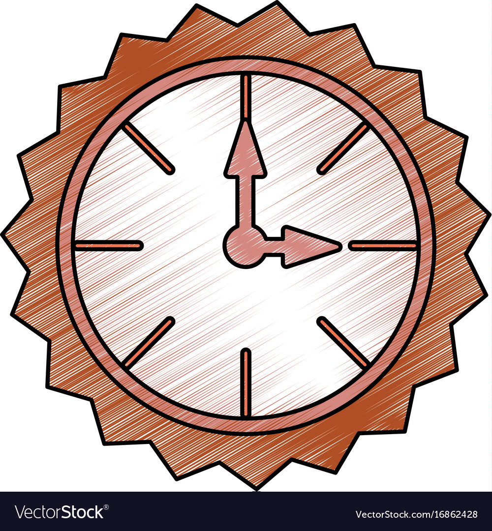 Clock time isolated Royalty Free Vector Image - VectorStock