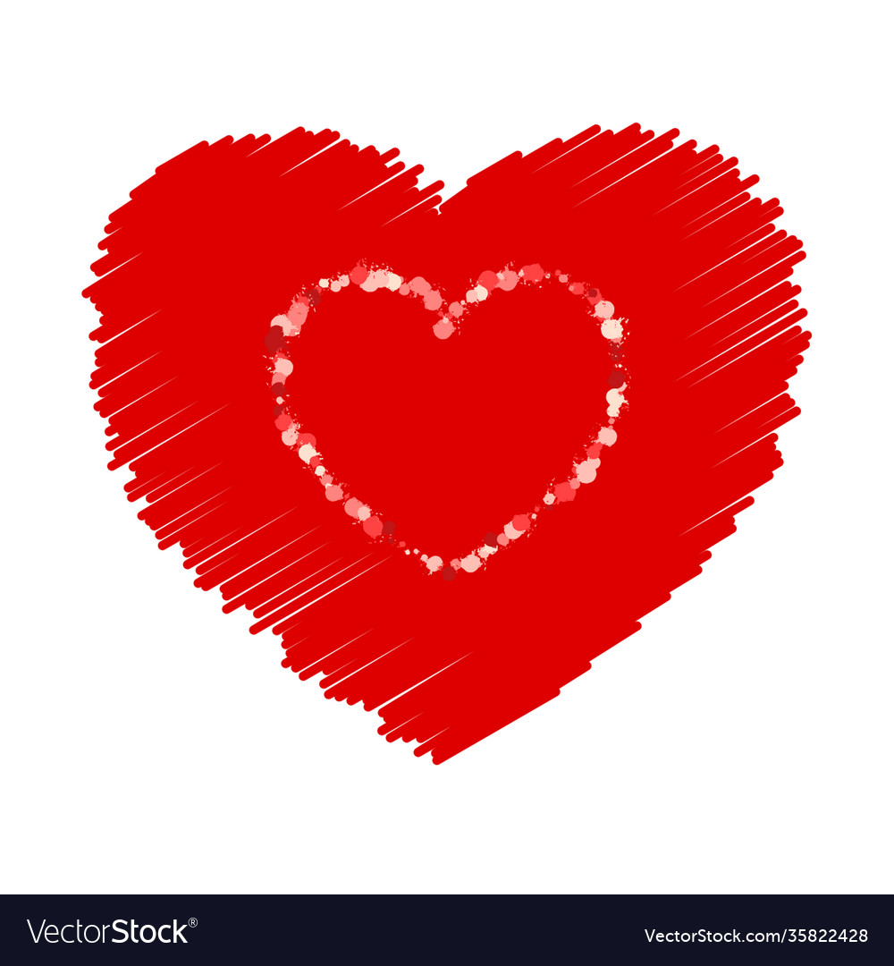 Crayon valentine 16 000 Royalty Free Vector Image