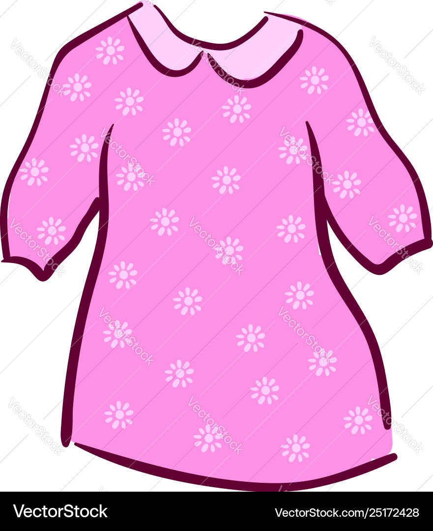Floral blouse or color Royalty Free Vector Image