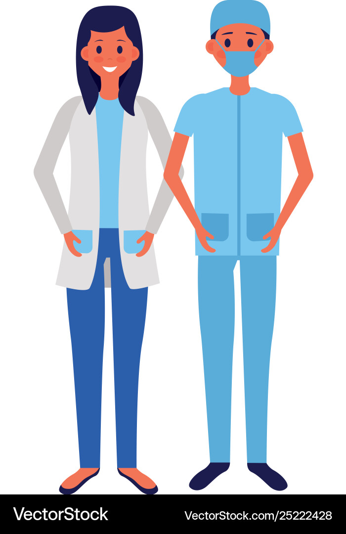 Medical people characters Royalty Free Vector Image